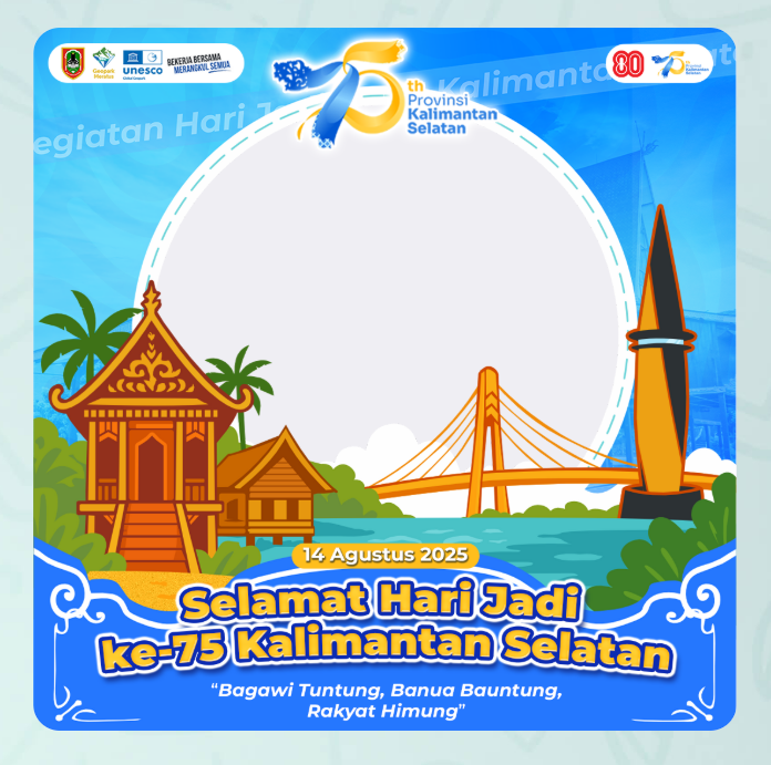 Link Twibbon Harjad ke-75 Kalsel 2025 - Kalsel Daily
